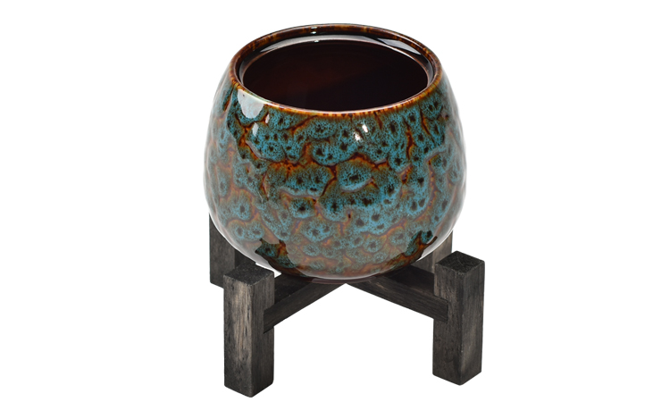 Expression Ceramic Flowerpot Three Legged Tabletop Plant Ceramic ...